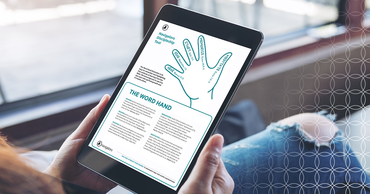 The Word Hand Illustration | Navigators Discipleship Resource